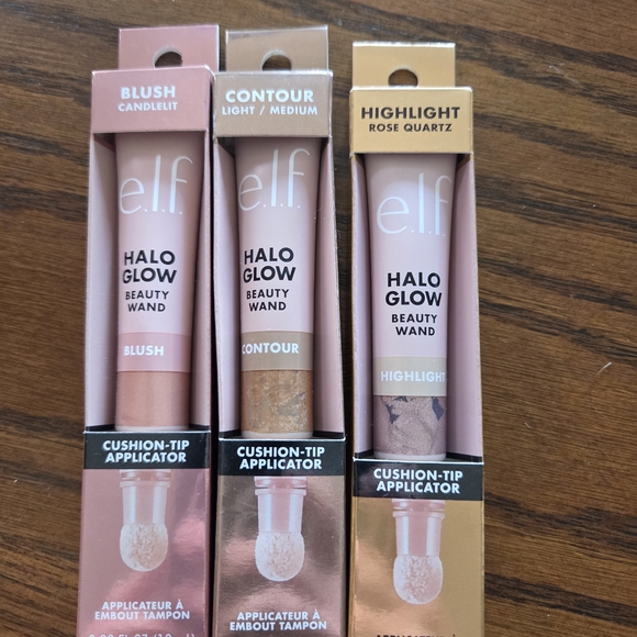 ELF | Makeup | Elf Halo Glow Beauty Wand Set Blush Contour Highlight ...